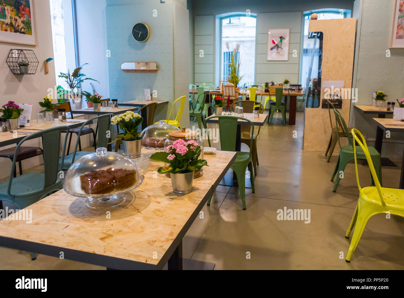 French Cafe Interior Beautiful High Resolution Stock Photography and ...