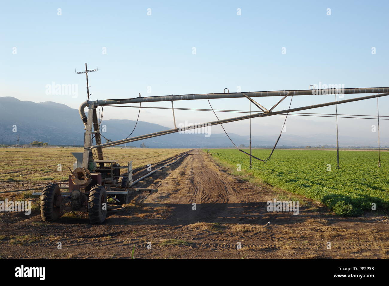 Irrigation agricultural field Stock Photo - Alamy