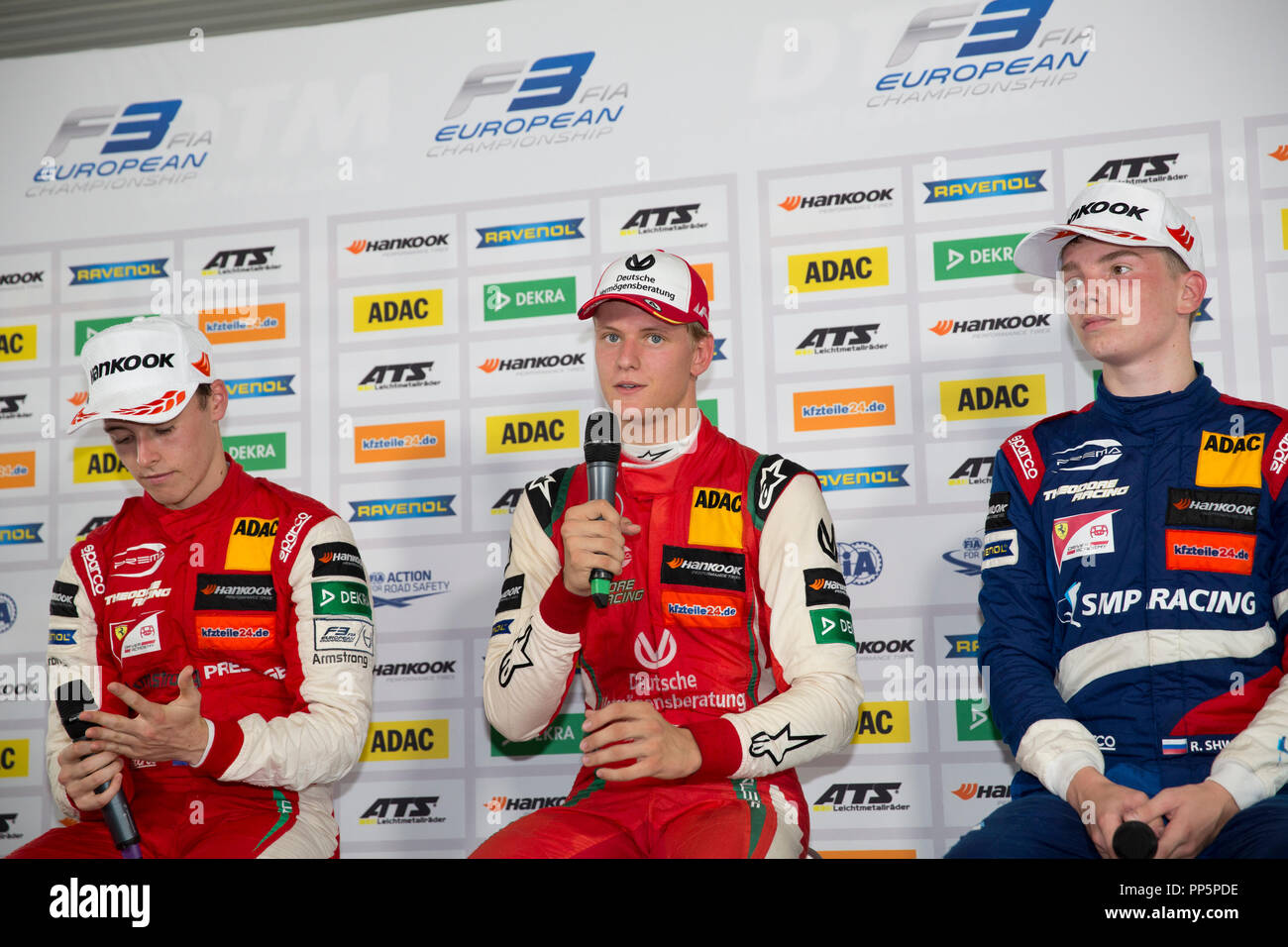 Misano Adriatico, Italy - August 25, 2018: A Dallara F317 – Mercedes ...