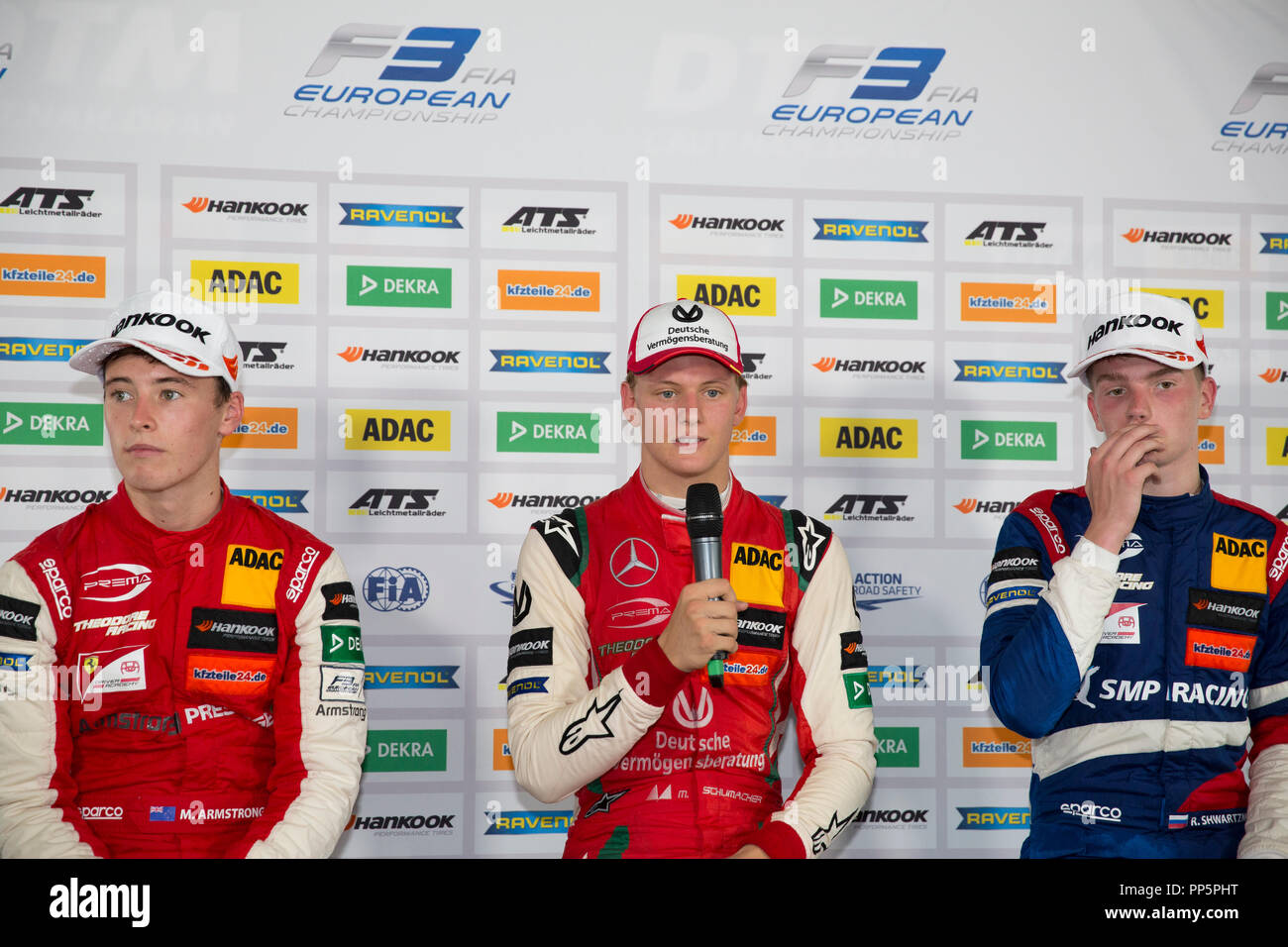 Misano Adriatico, Italy - August 25, 2018: A Dallara F317 – Mercedes ...