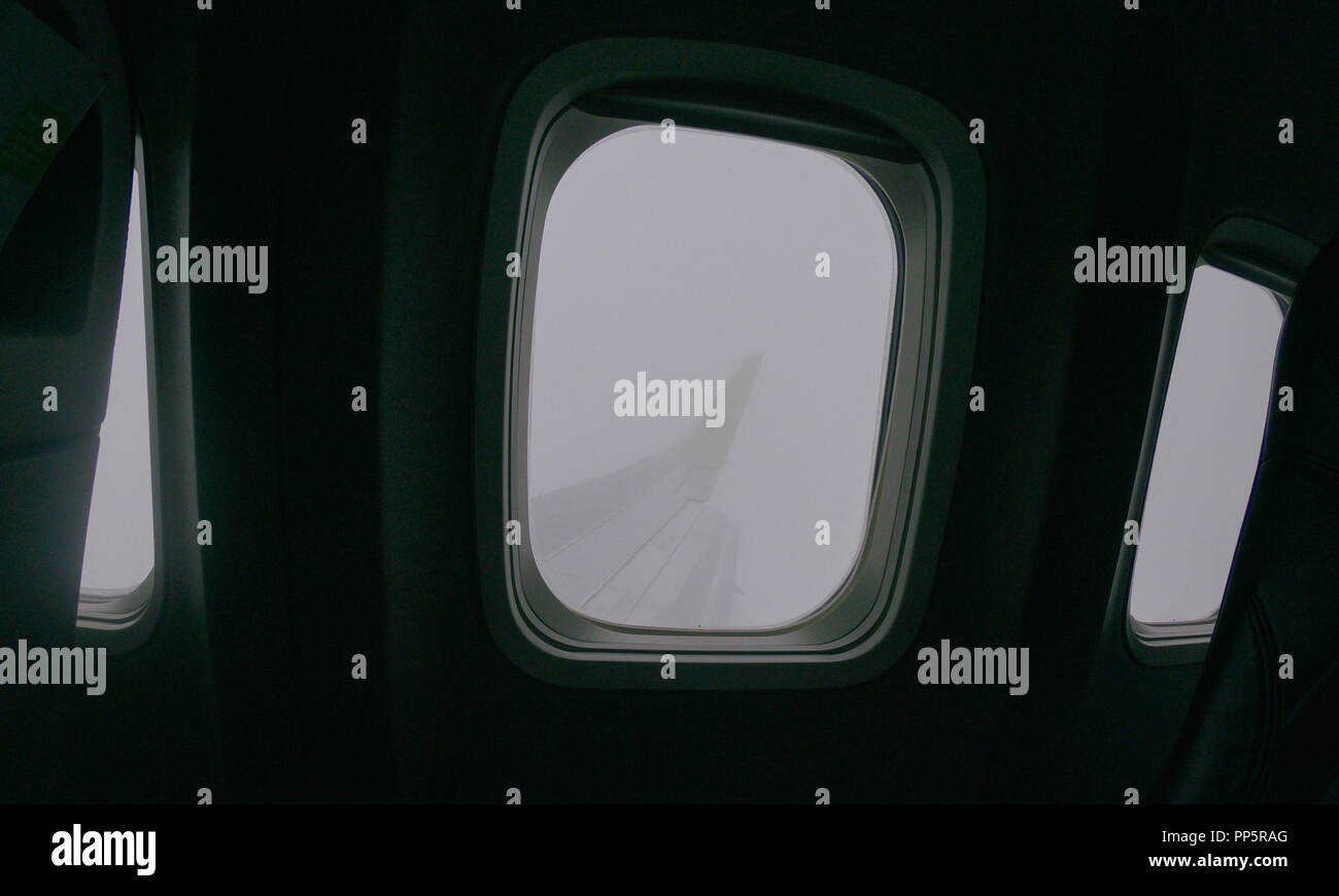 Aiplane Aircraft windows view on the wing aircraft, airlines , aviation ...