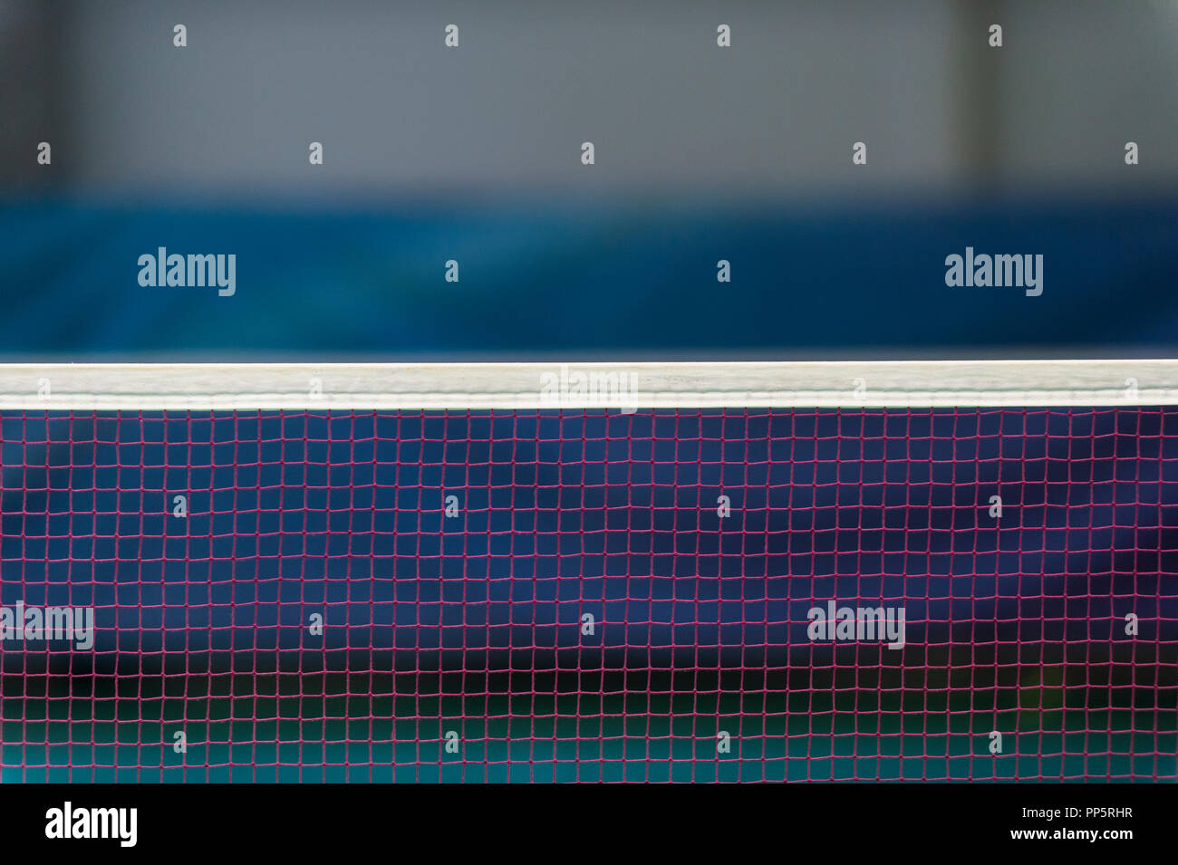 Badminton net indoor on badminton court, closeup view of badminton net ...