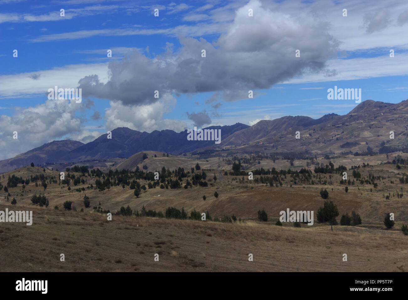 roadside view on the landscape of ecuador Stock Photo - Alamy