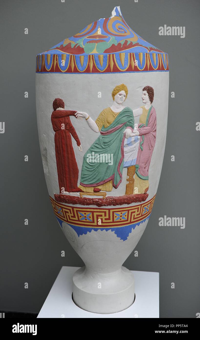 Polychrome greek sculpture hi-res stock photography and images - Alamy
