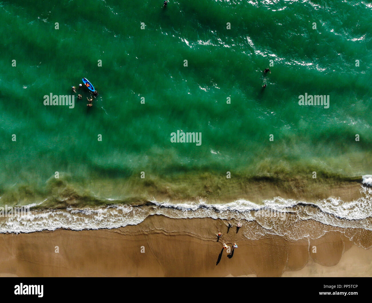 Aerial view of Kino Bay in Sonora, Mexico. Beach. Tourist destination ...
