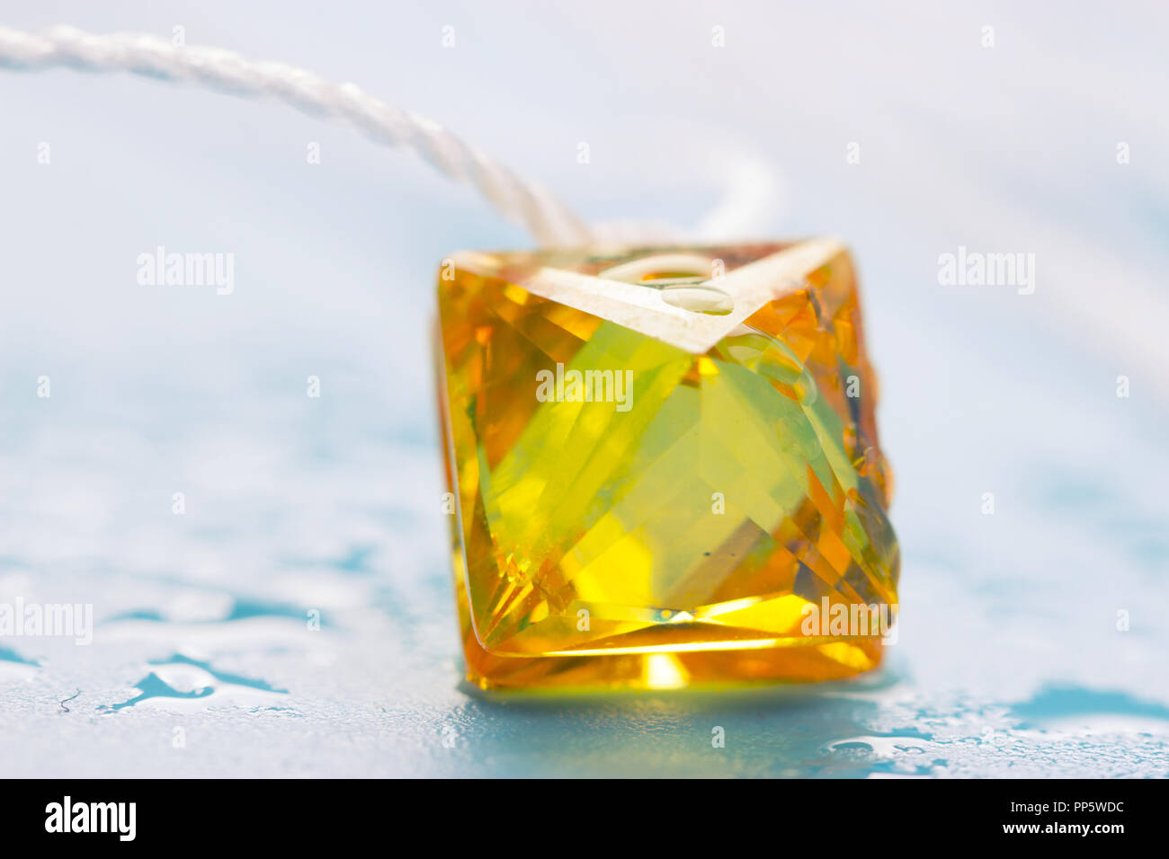 colorful jewellery on the blue background Stock Photo - Alamy