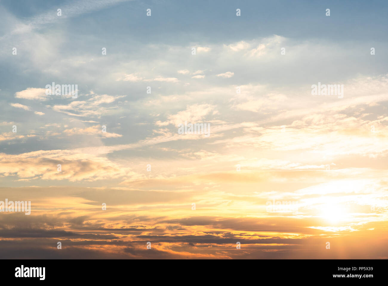 Heavenly Sunset Background