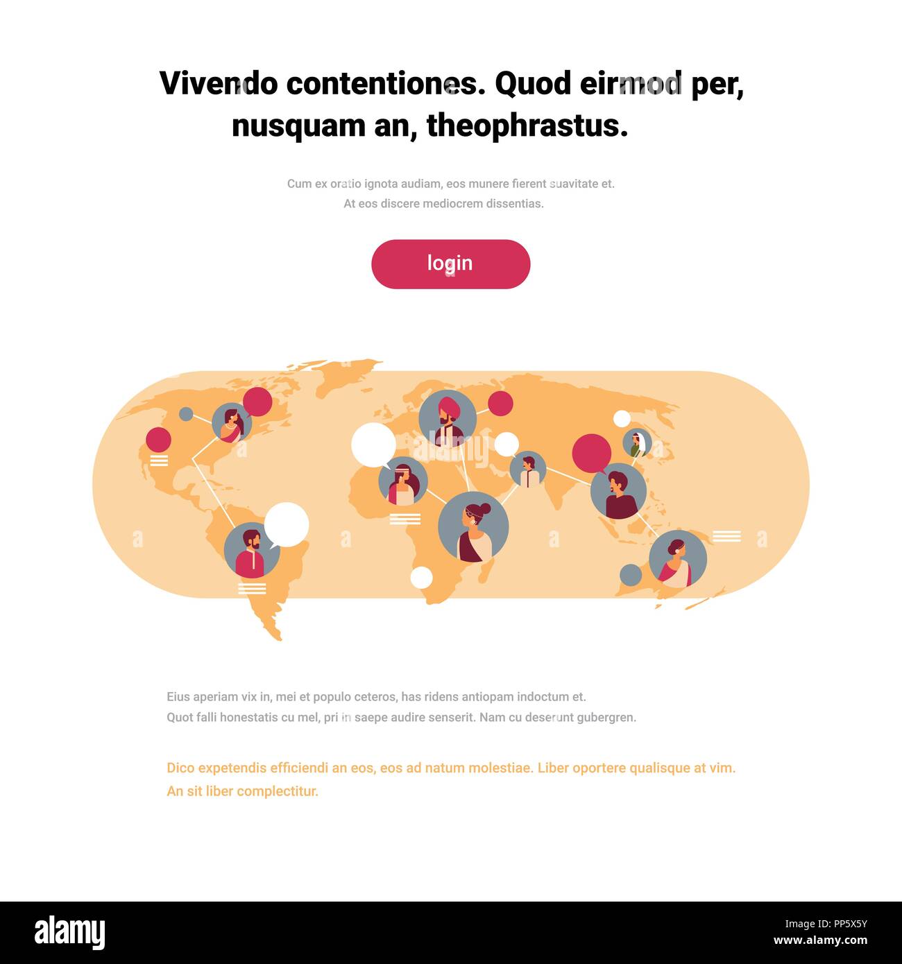 indian people avatar world map chat bubbles global communication ...