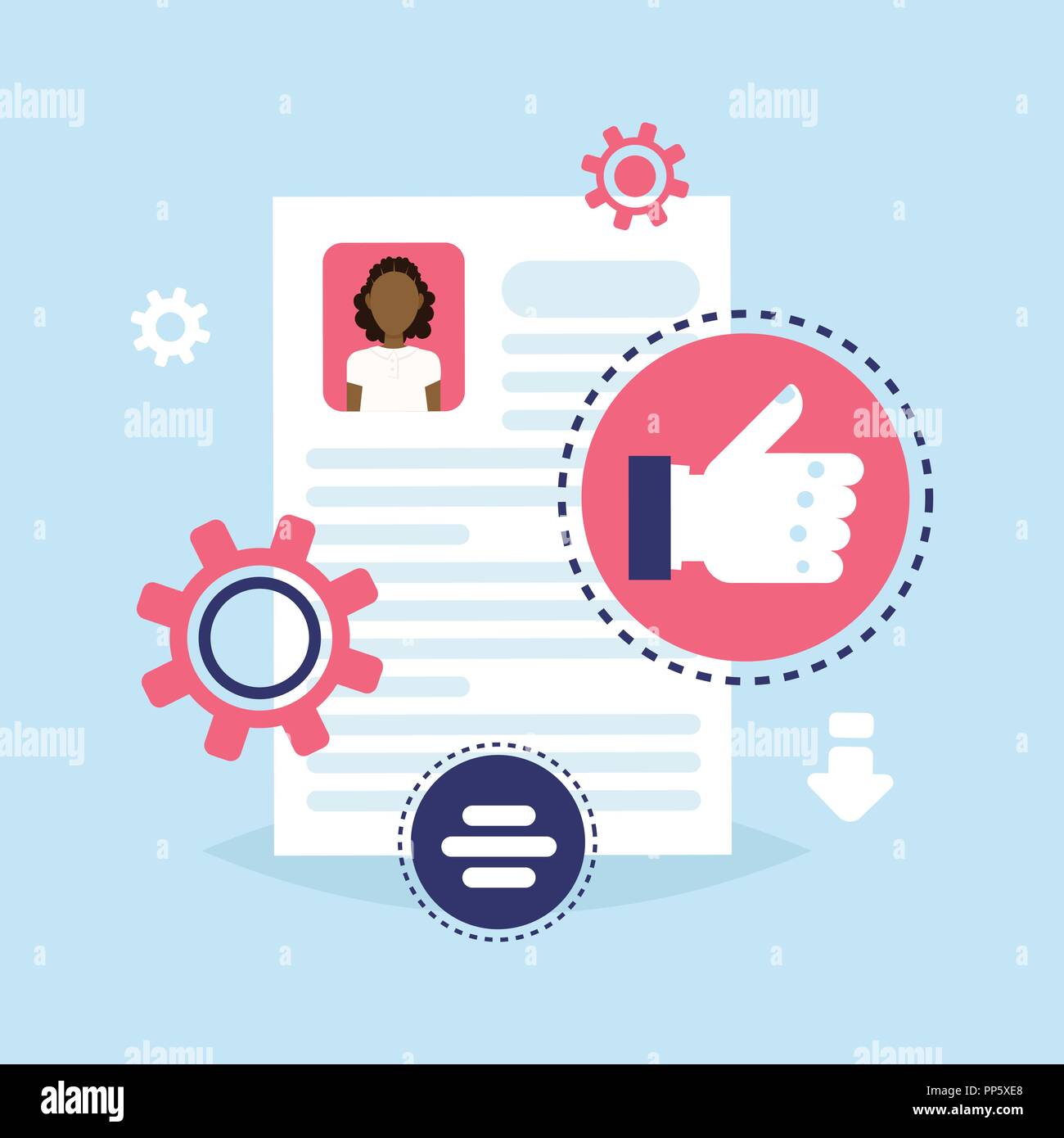 african american woman resume CV application searching professional ...