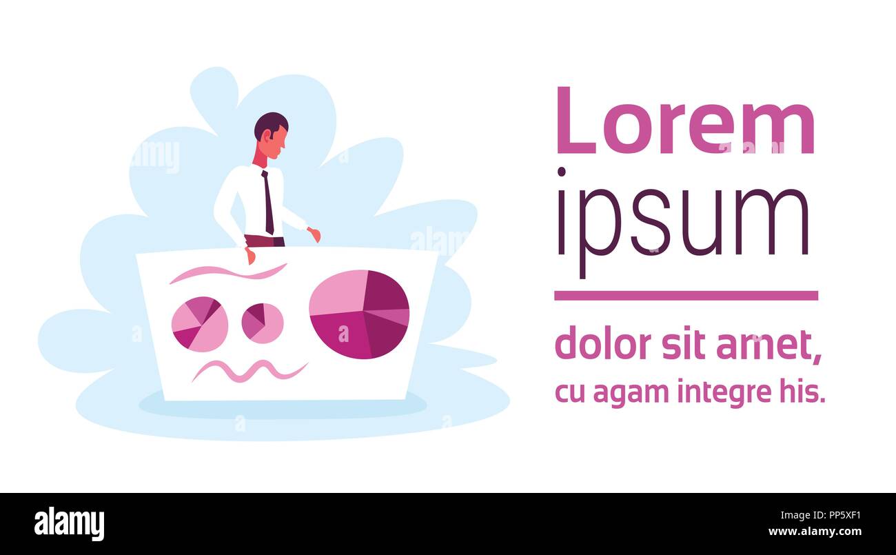 businessman financial diagram graph analytics business statistic risks ...