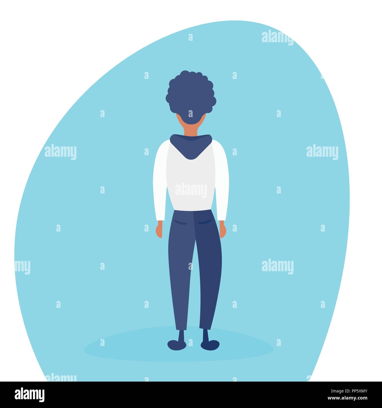 Brunette rear view Stock Vector Images - Alamy