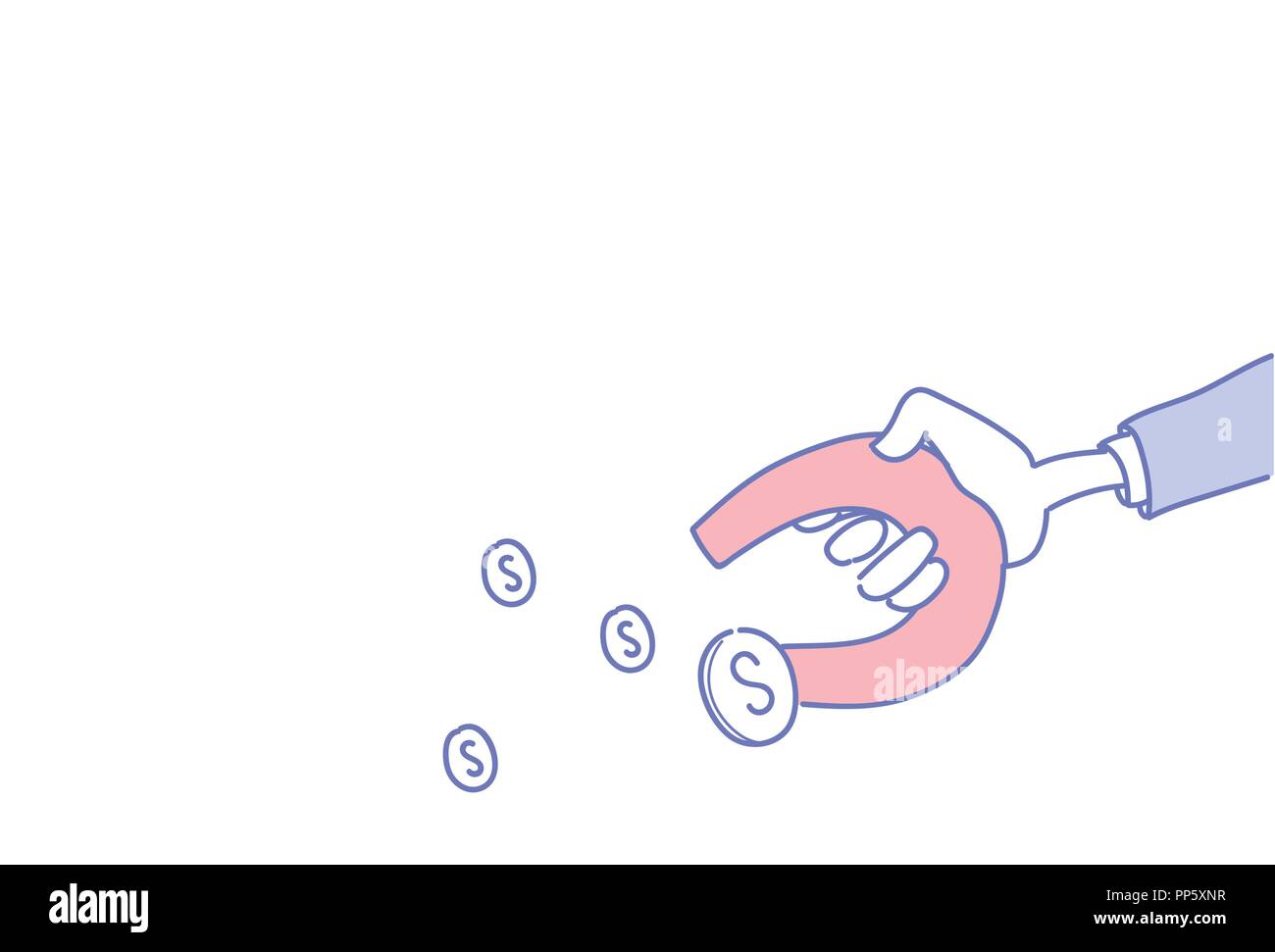 Human dollar coin doodle Stock Vector Images - Alamy