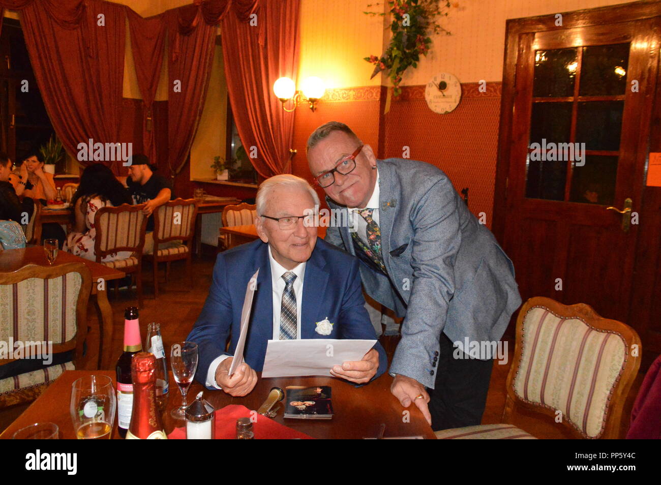 peter wieland and Ullrich Baudis photo matthias wehnert Stock Photo - Alamy
