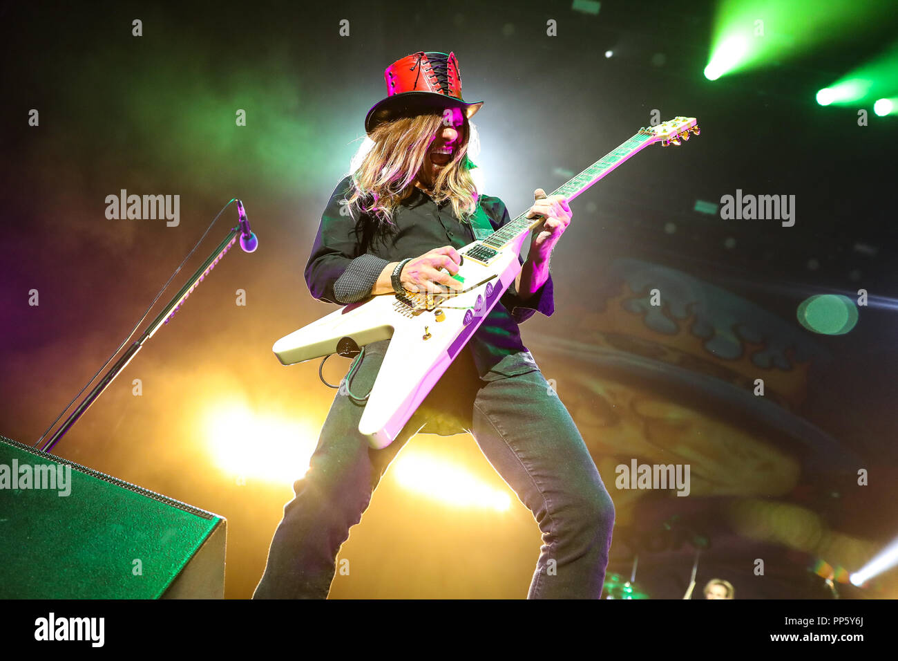 Music Artist POISON performs in Raleigh, North Carolina as part of ...