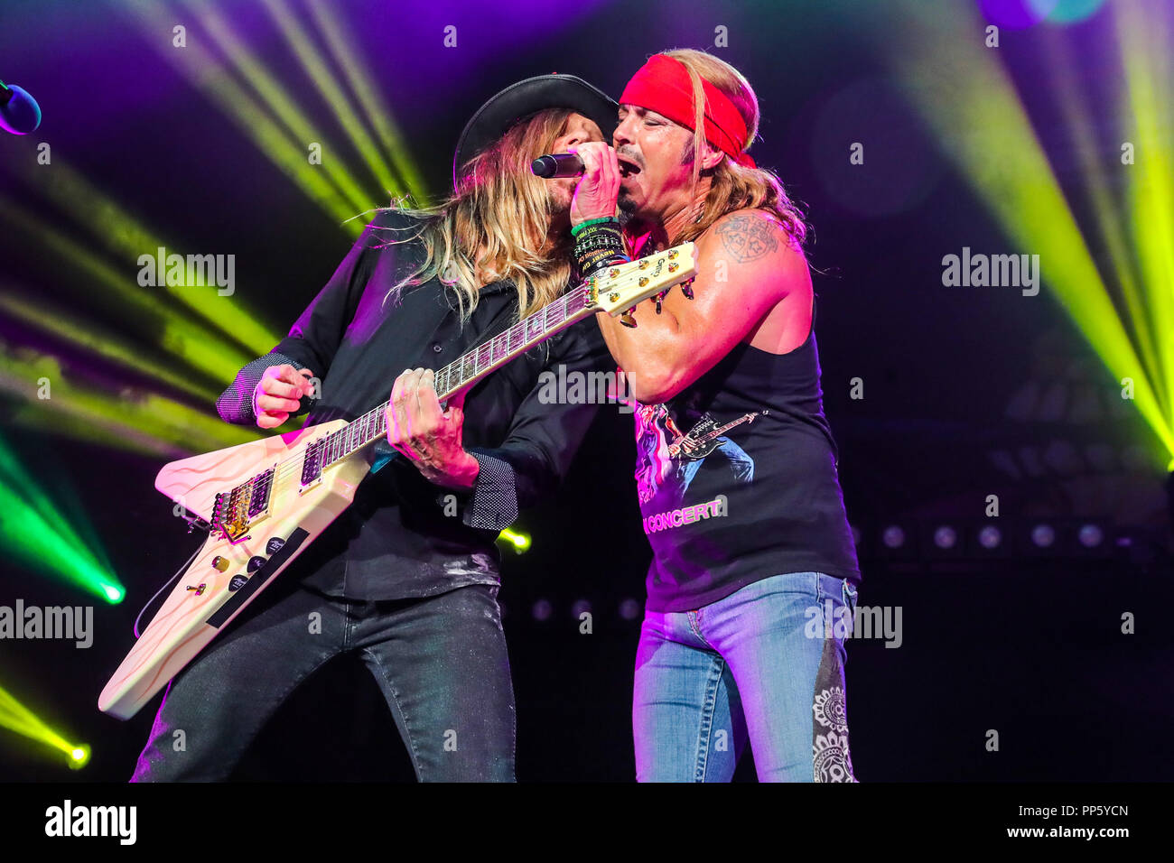 Music Artist POISON performs in Raleigh, North Carolina as part of ...