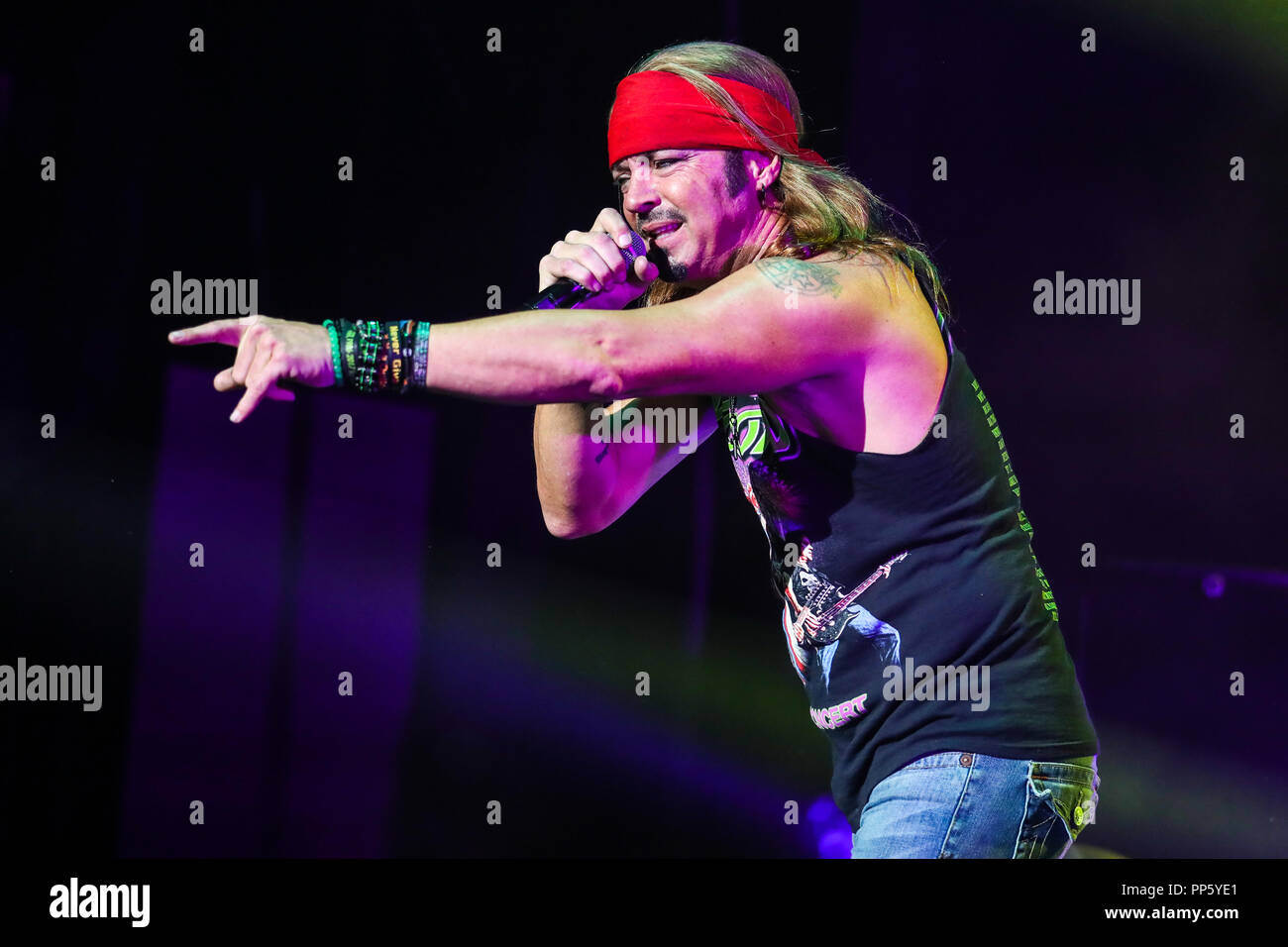 Music Artist POISON performs in Raleigh, North Carolina as part of ...