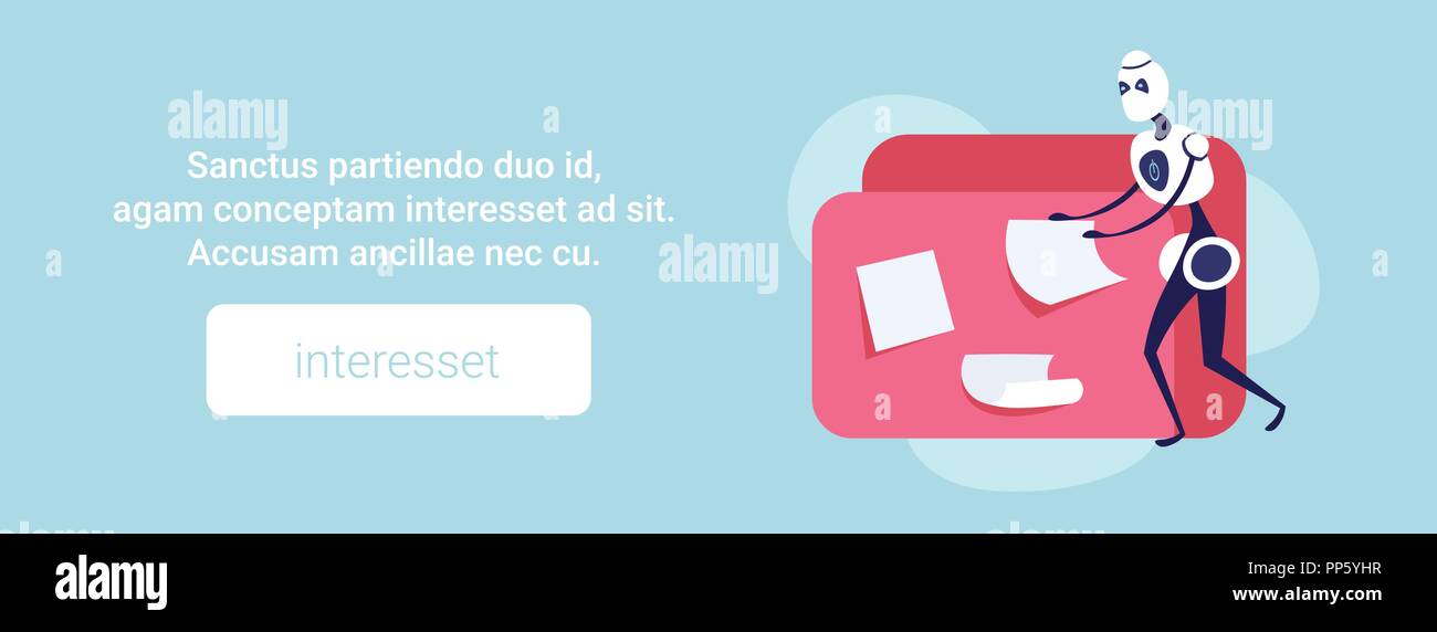 modern robot planning schedule making notes time management concept bot ...