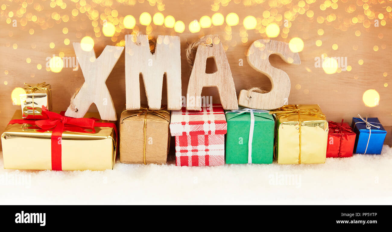 Christmas present gifts background hi-res stock photography and images ...