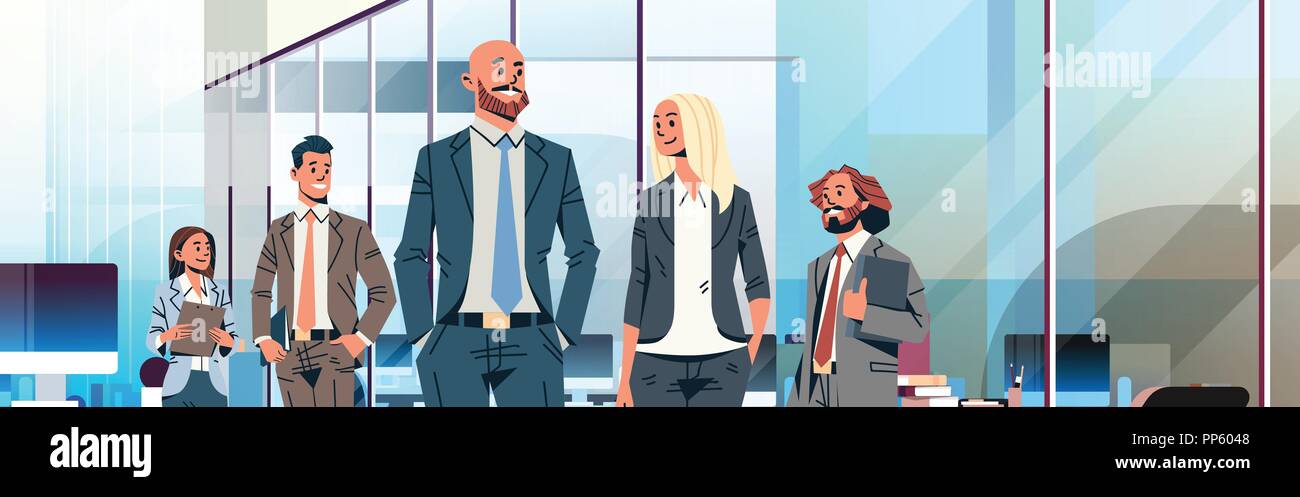 business people team leader leadership concept businessmen women modern ...