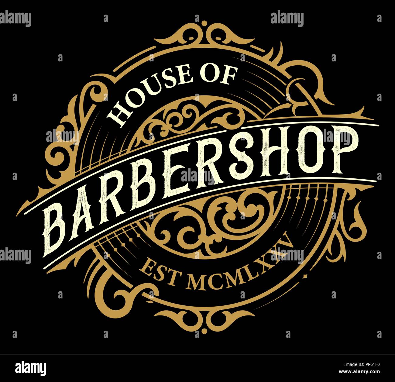 Vintage Barbershop logo Stock Vector Image & Art - Alamy