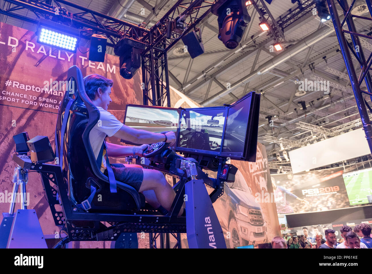 Visitor In The 4D Driving Simulator Of Ford #RaptorMania At The World's ...