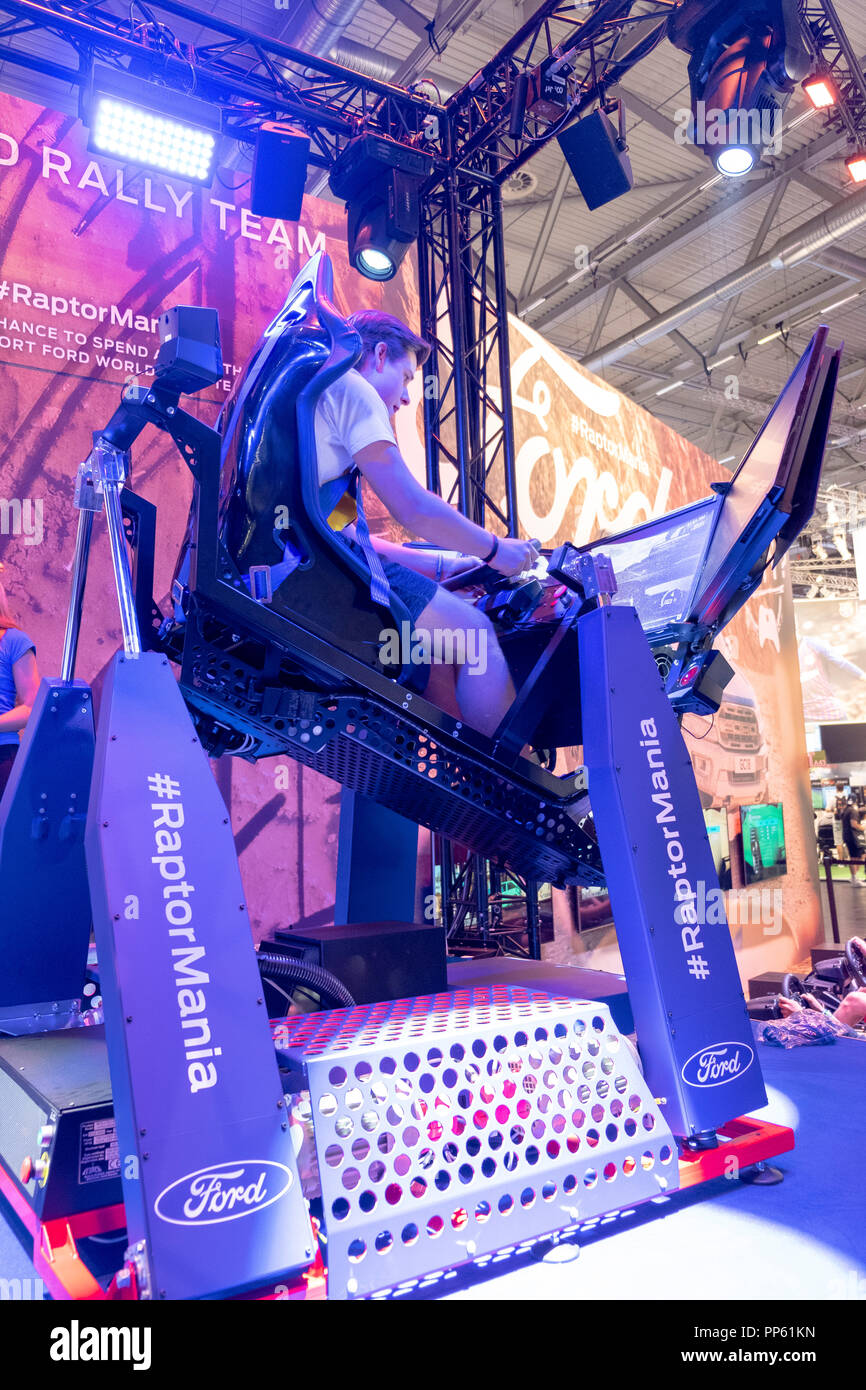 Visitor In The 4D Driving Simulator Of Ford #RaptorMania At The World's ...