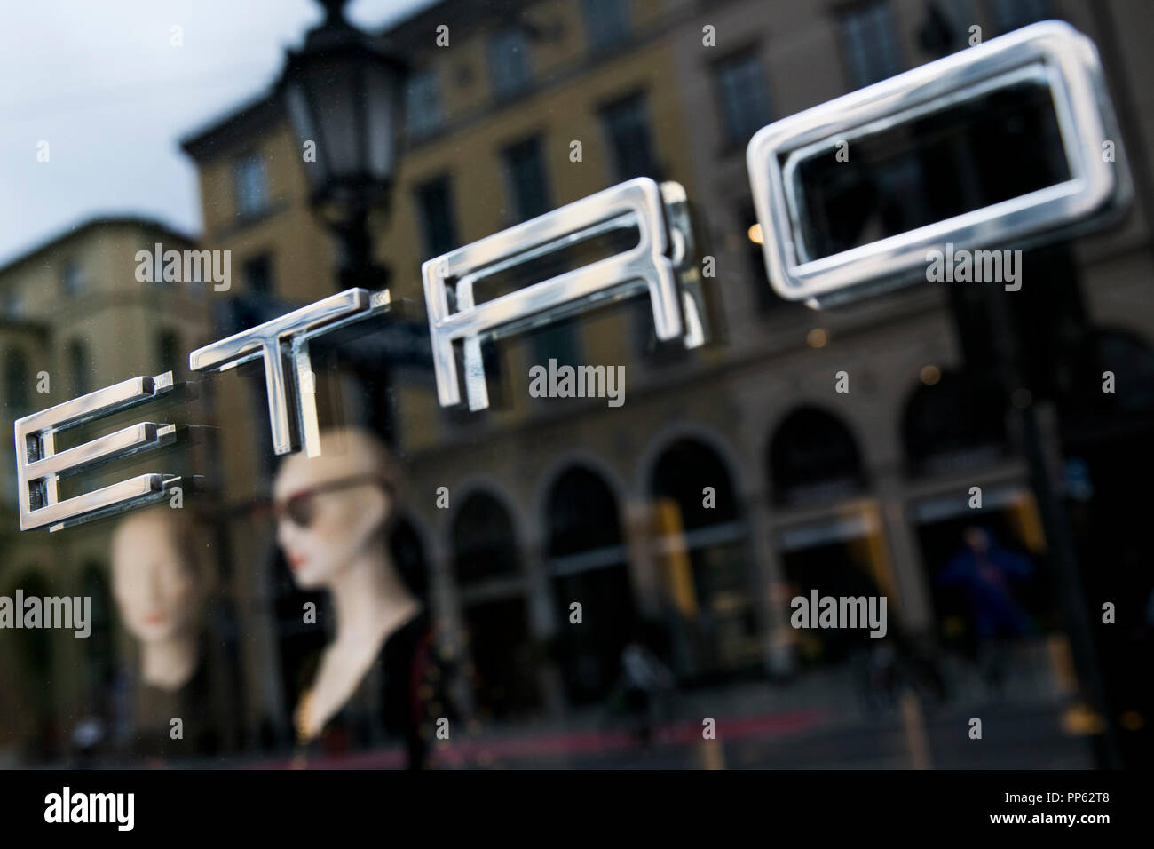 A logo sign outside of a Etro retail store in Munich, Germany, on ...
