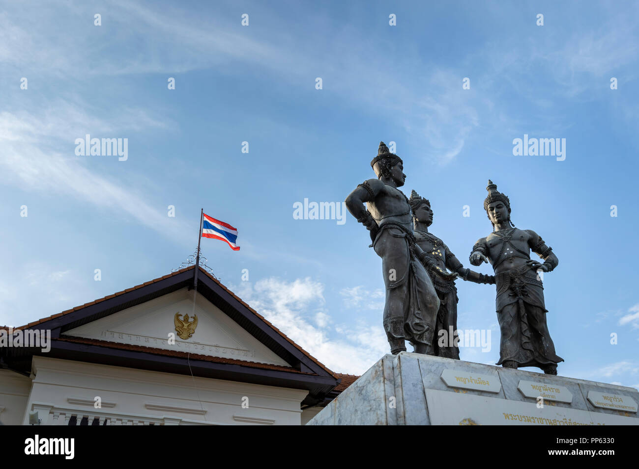 Three Kings Monument Chiang Mai, Thailand Stock Photo - Alamy