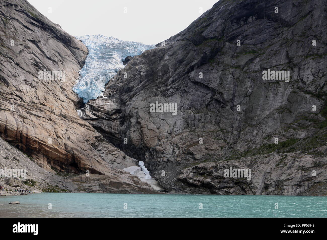 Briksdal glacier jostedalsbreen national park hi-res stock photography ...