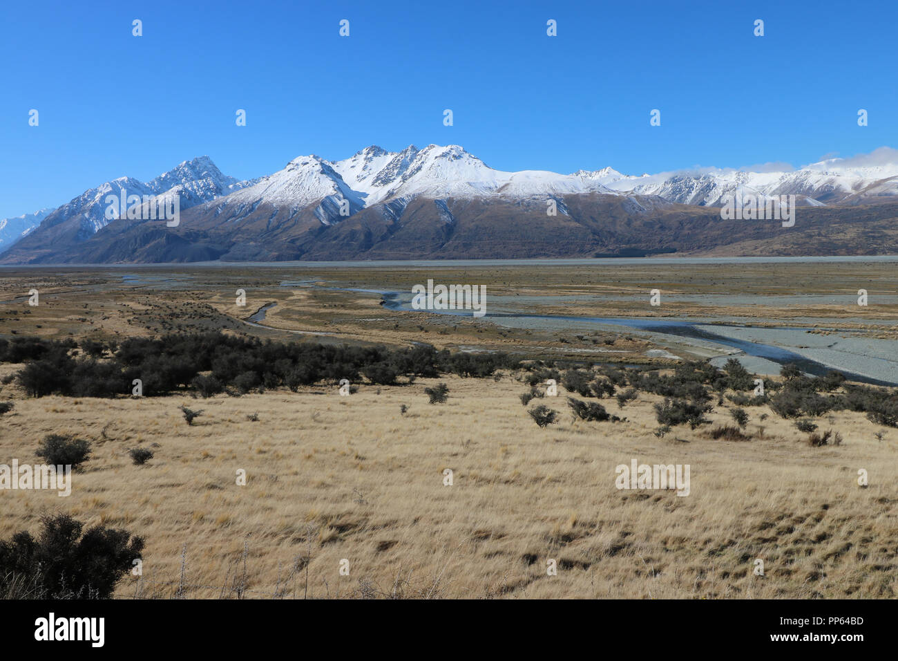 New Zealand Hooker Valley Track Stock Photo - Alamy