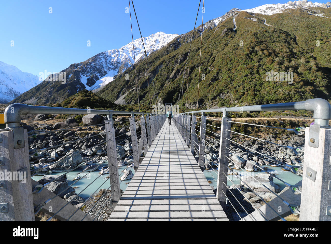 Mount cook bridge new zealand hi-res stock photography and images - Alamy
