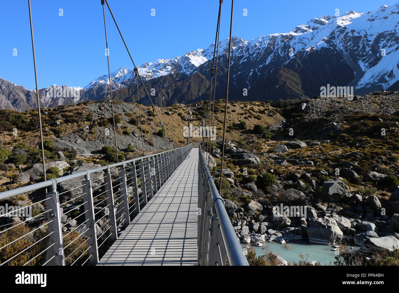 New Zealand Hooker Valley Track Stock Photo - Alamy