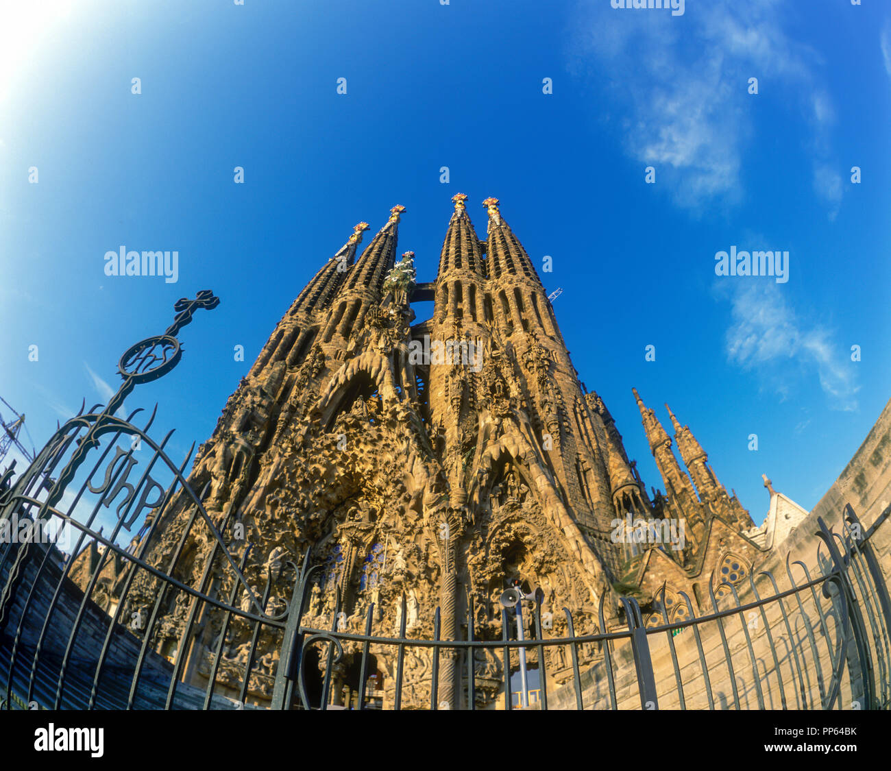 1993 HISTORICAL NATAVITY FACADE SAGRADA FAMILIA BASILICA (©ANTONI GAUDI ...