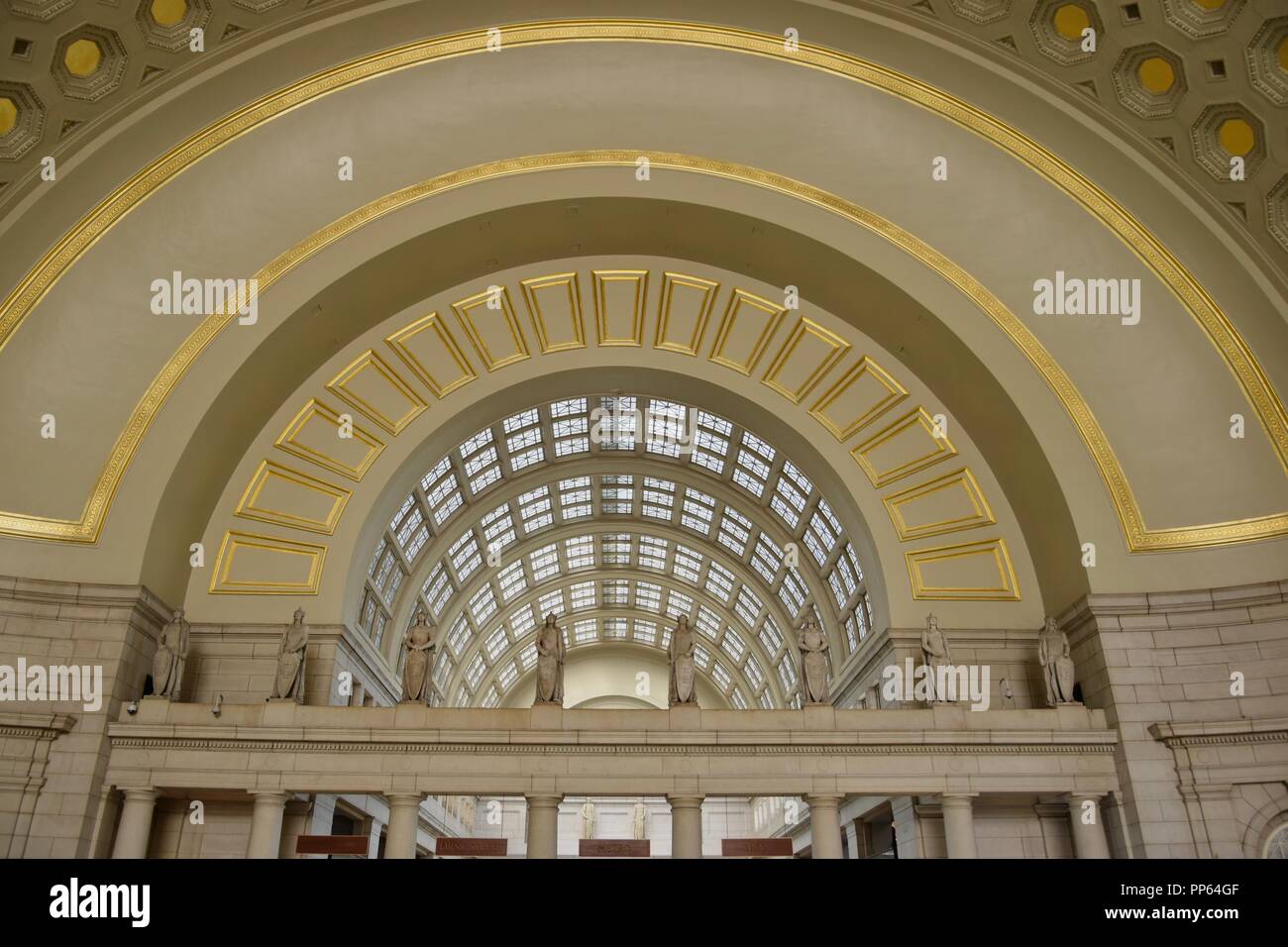 The iconic white-washed and golden encrusted atrium/central hall at ...