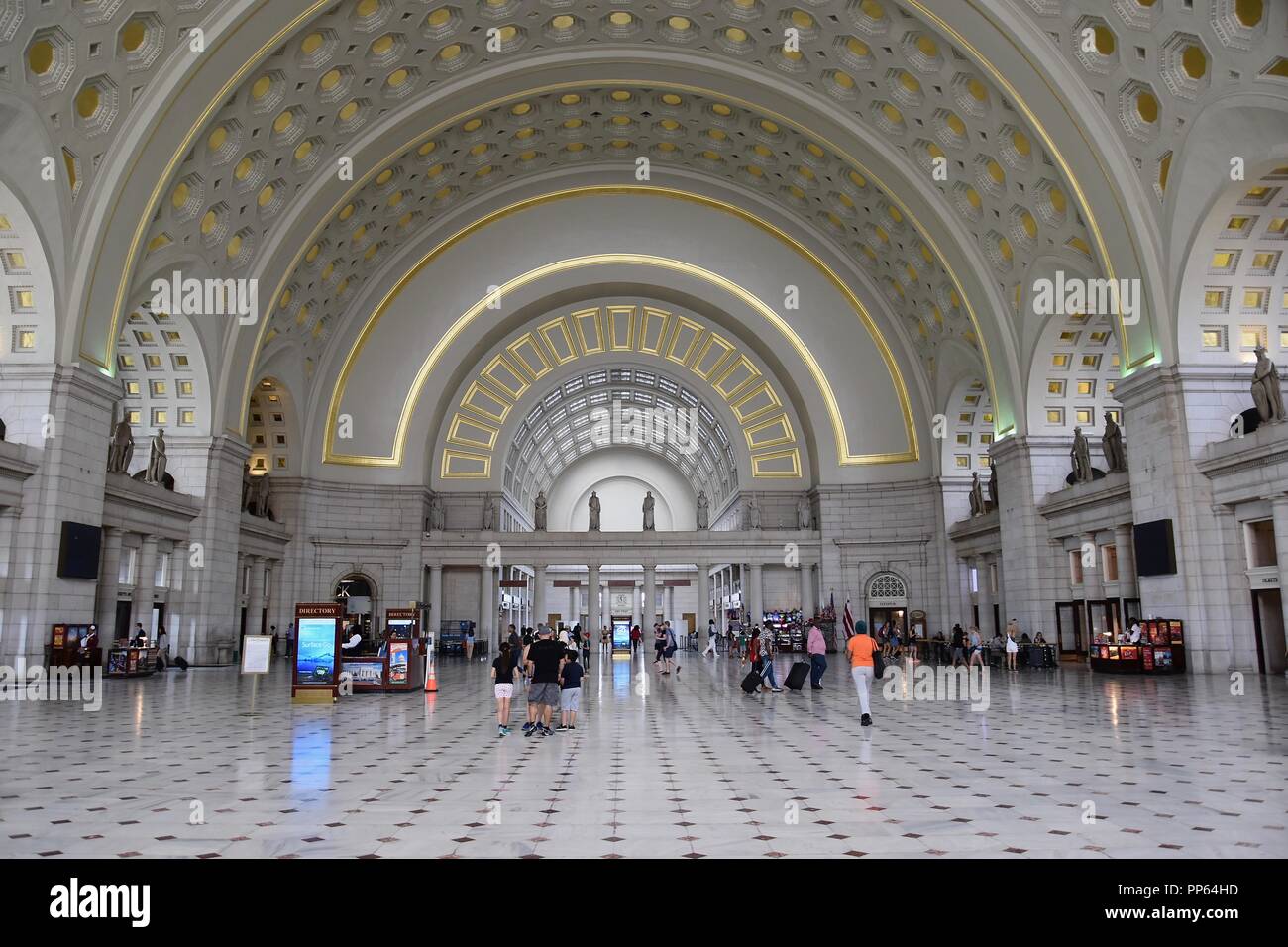 The iconic white-washed and golden encrusted atrium/central hall at ...