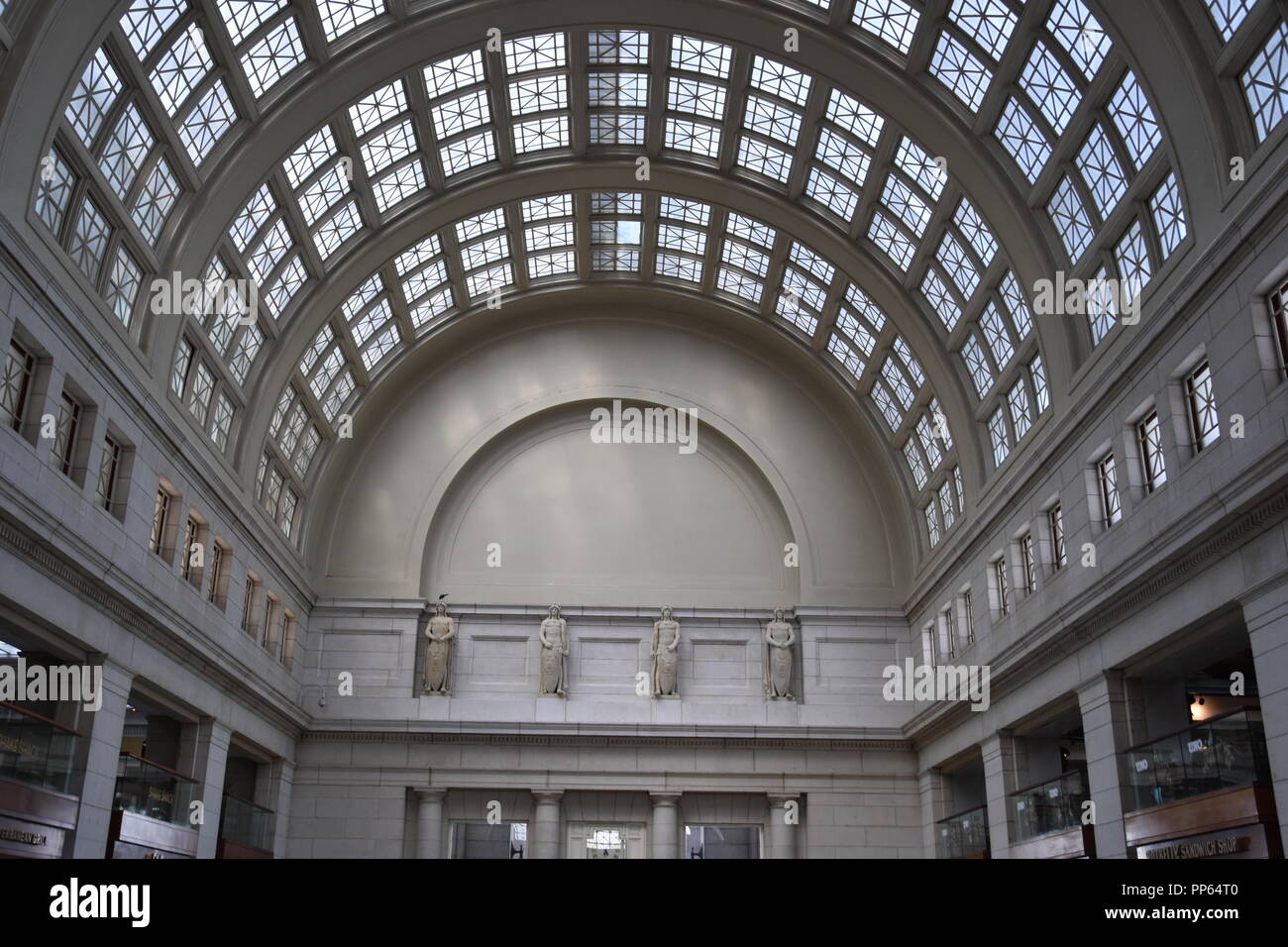 The iconic white-washed and golden encrusted atrium/central hall at ...