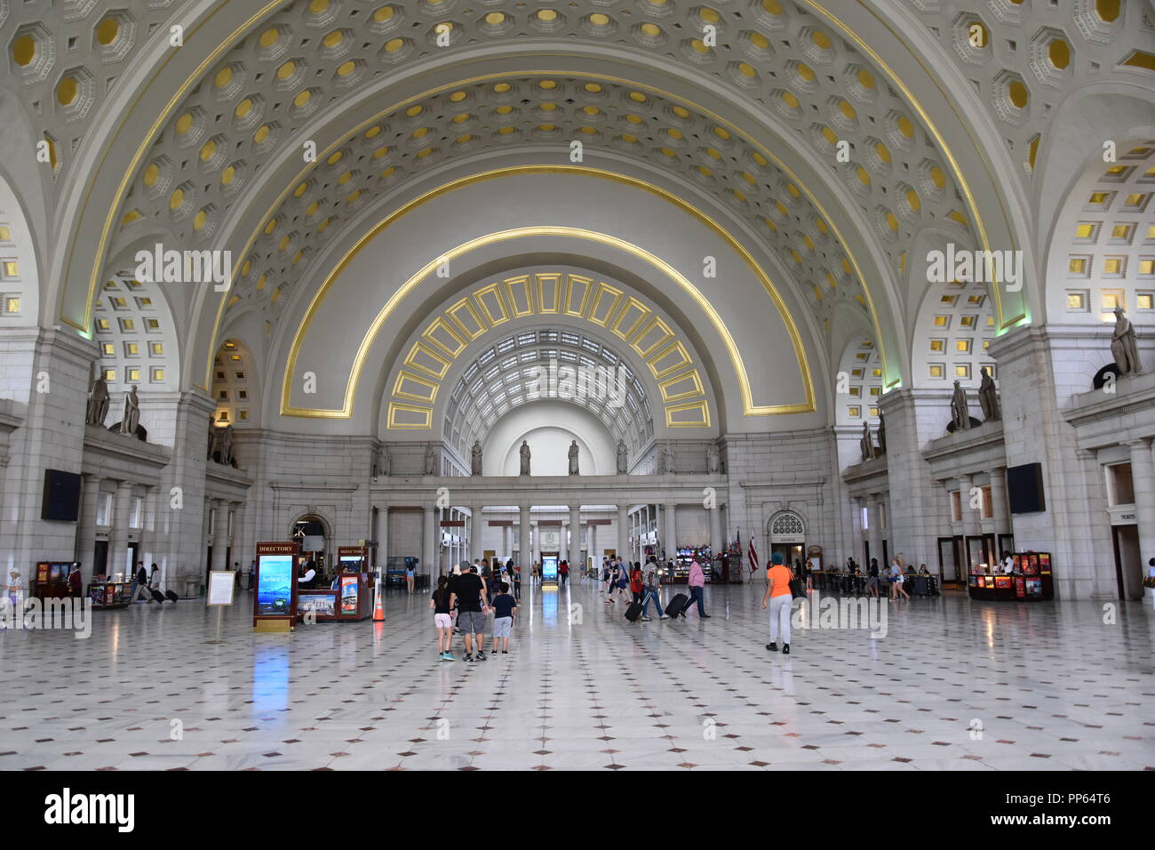 The iconic white-washed and golden encrusted atrium/central hall at ...
