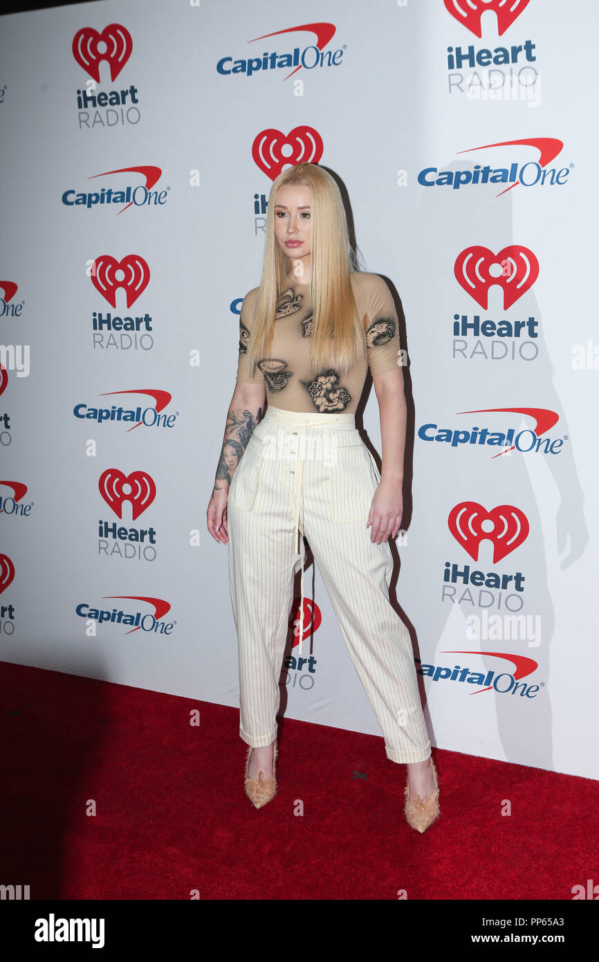 Iggy Azalea arrives on the red carpet for the iHeartRadio Music ...
