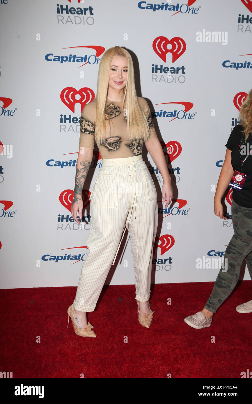Iggy Azalea arrives on the red carpet for the iHeartRadio Music ...