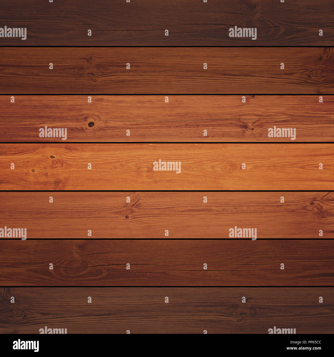 Horizontal Brown Bright Wood Planks as Background or Texture, Natural ...