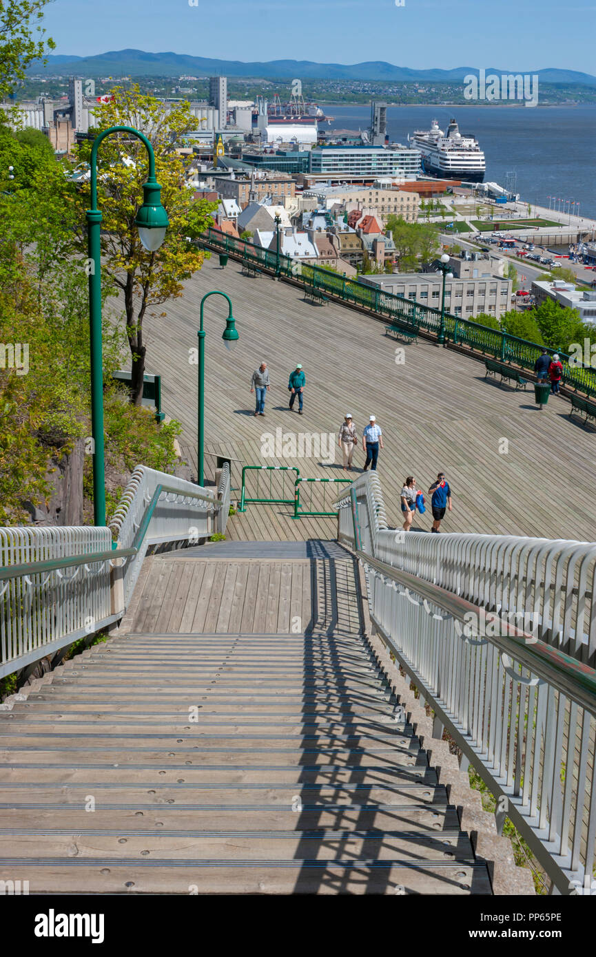 “Le Promenade des Gouverneurs” – boardwalk and staircases connecting ...