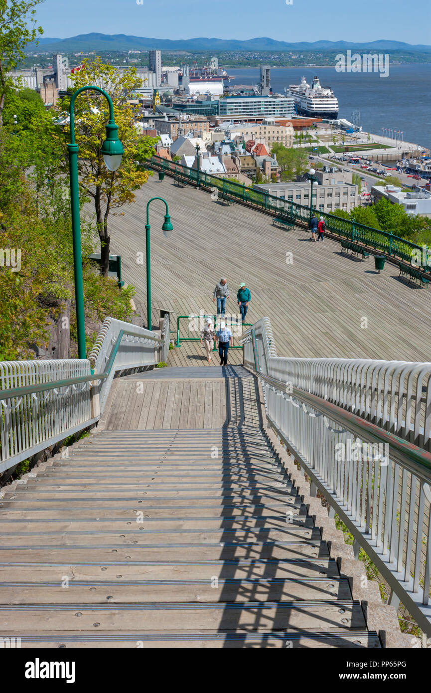 “Le Promenade des Gouverneurs” – boardwalk and staircases connecting ...