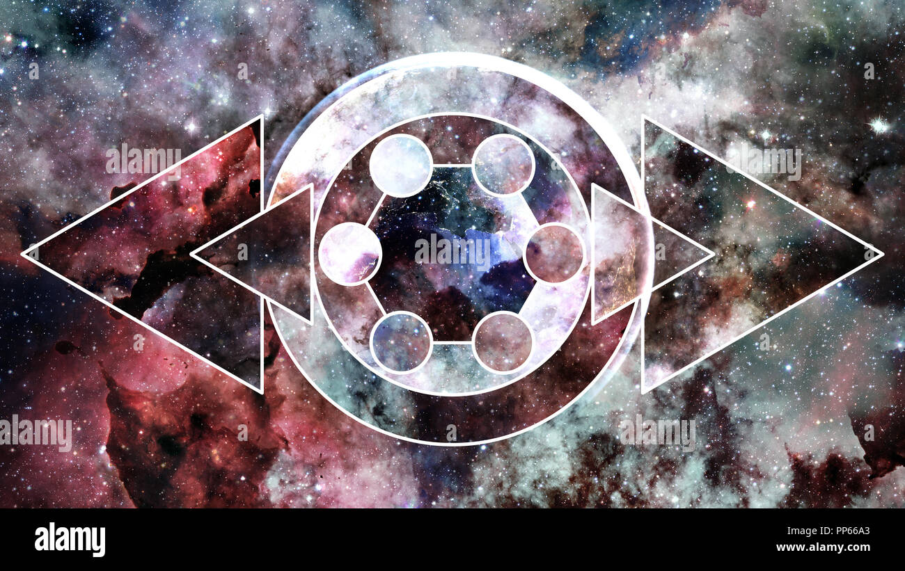 Space and geometry design. Minimal art concept. Abstract background ...