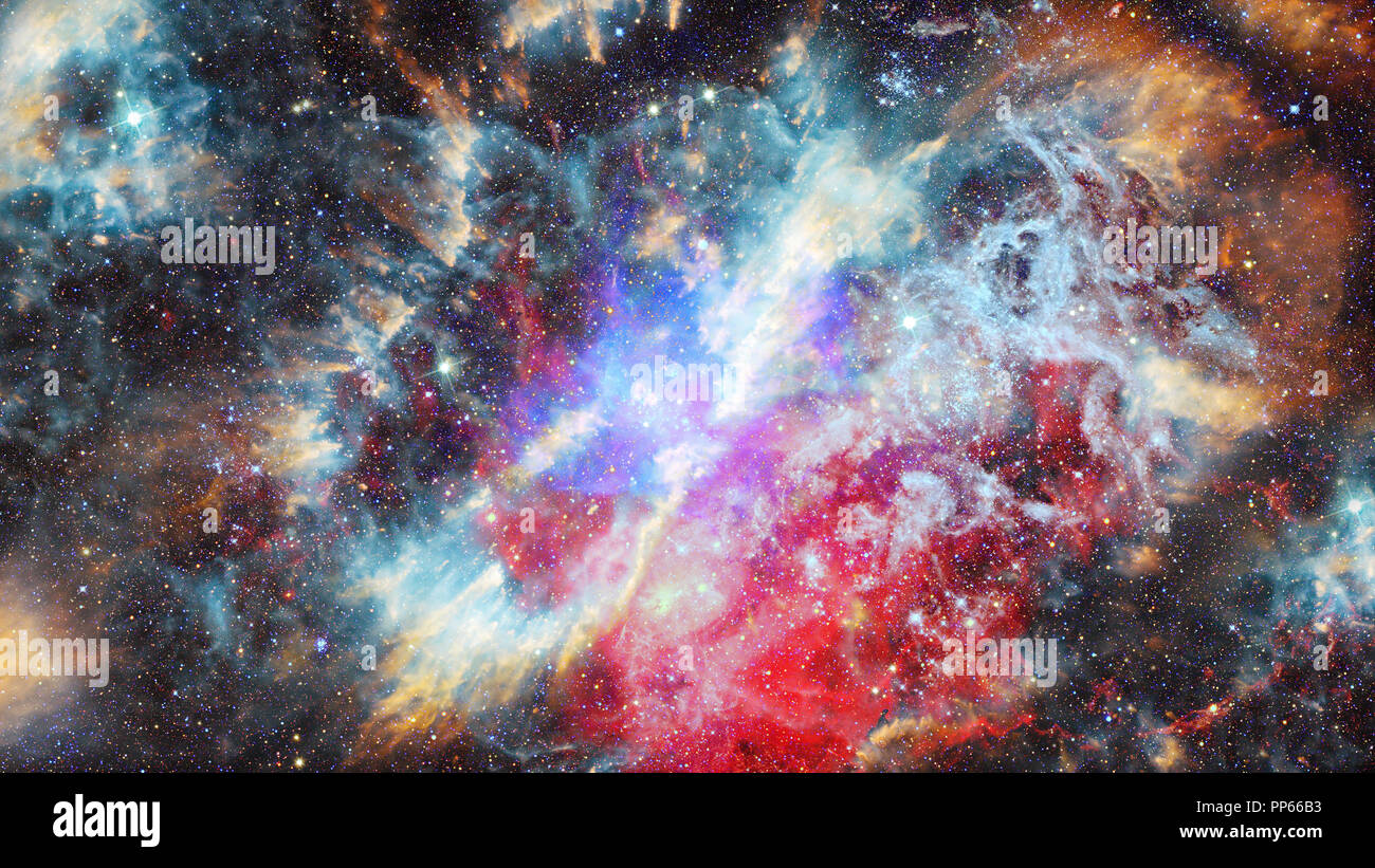 Beautiful nebula and Galaxy. Elements of this Image Furnished by NASA ...