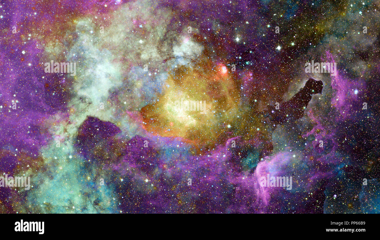 Nebula and stars in outer space. Dark nebula. Elements of this image ...