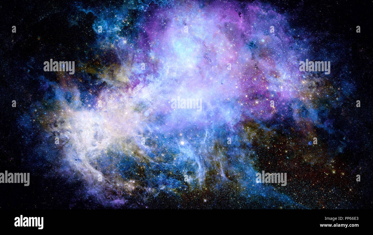 Nebula and galaxy in space. Infinity sky. Elements of this image ...