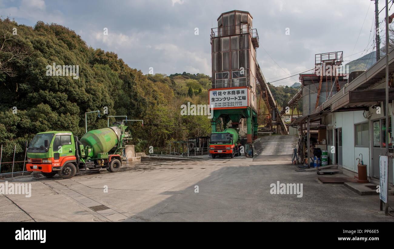 Concrete batching plant, Kunisaki, Oita, Japan Stock Photo - Alamy