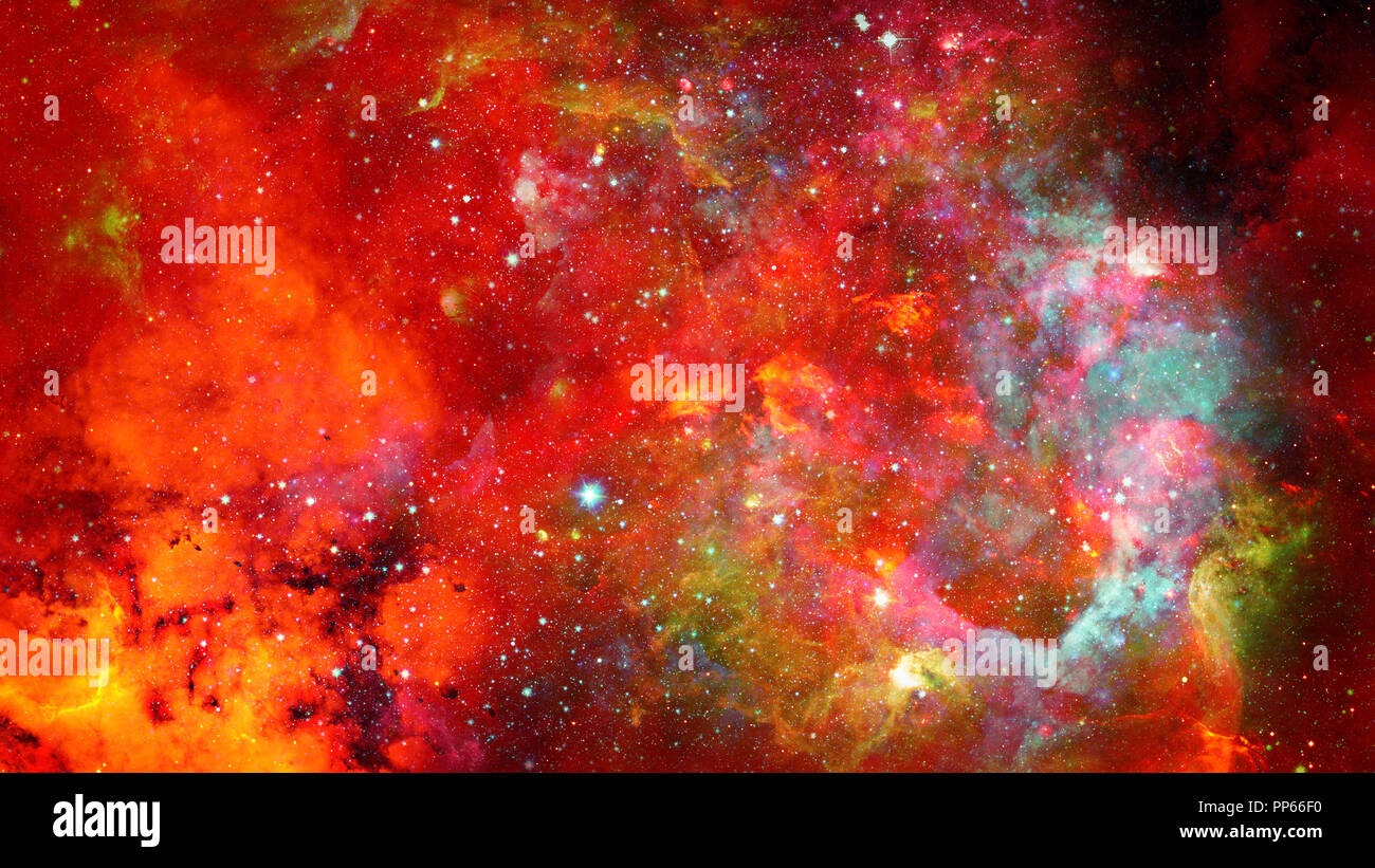 Nebula and stars in deep space, mysterious universe. Elements of this ...
