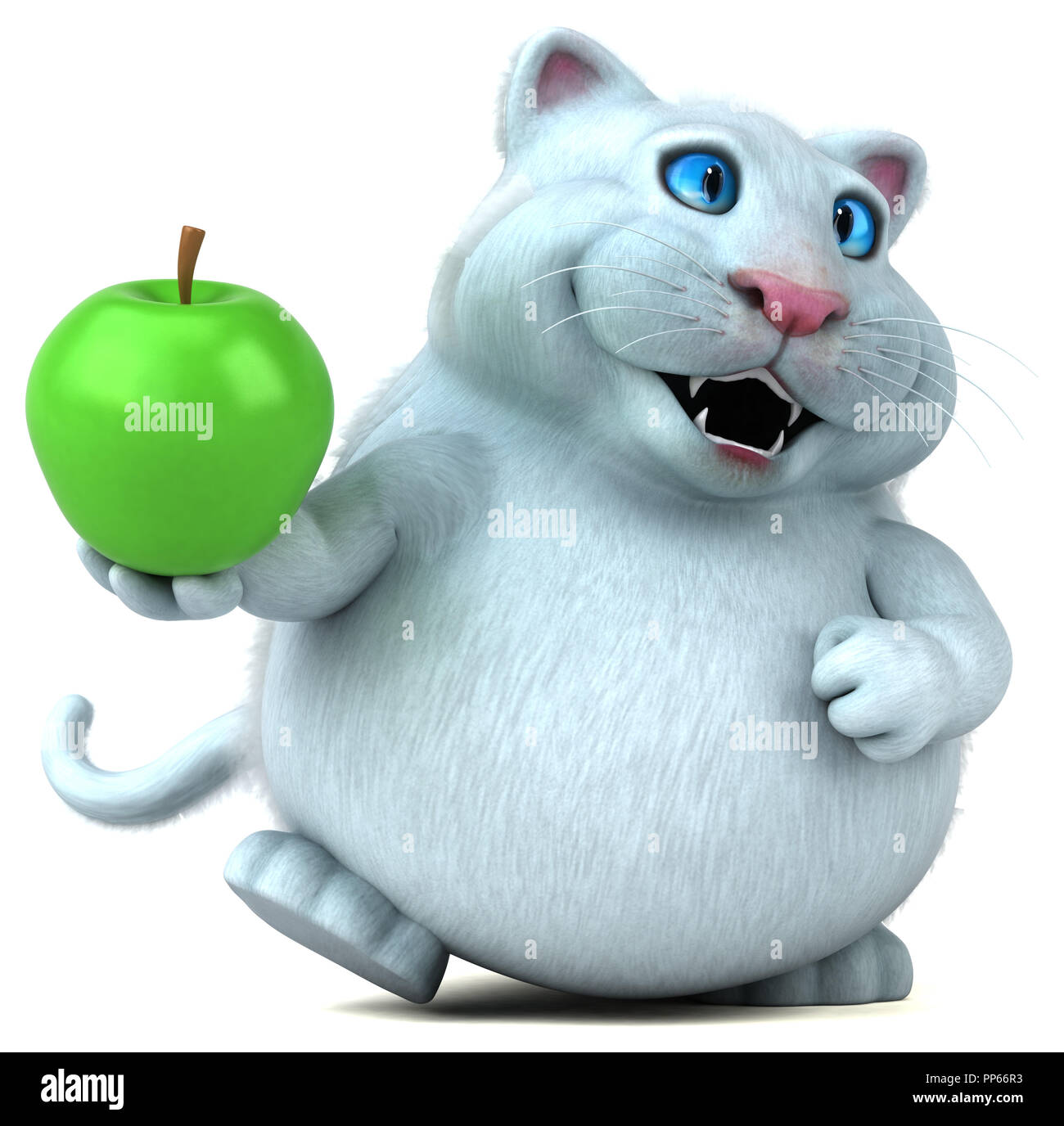 Fun cat - 3D Illustration Stock Photo - Alamy