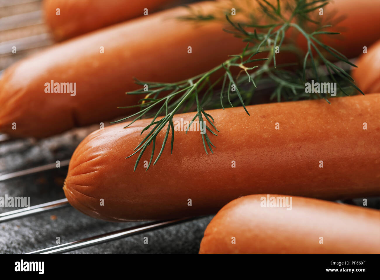 Close up sausage making process hi-res stock photography and images - Alamy